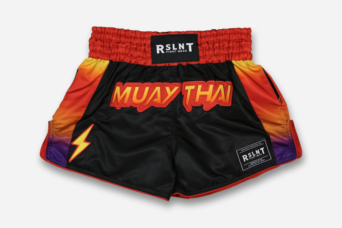 "Phoenix Sunset" Muay Thai Shorts – RSLNT Fight Wear